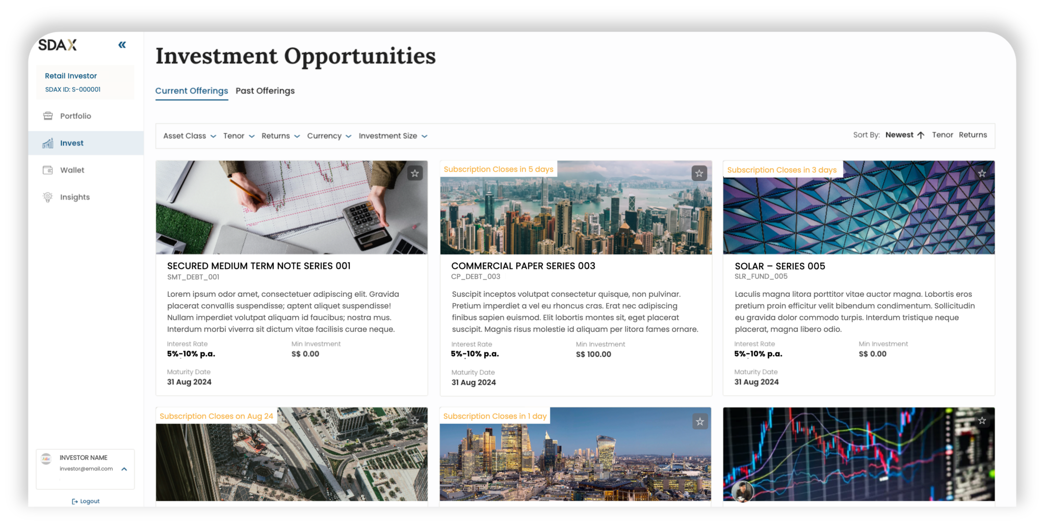 Login - SDAX Financial PTE LTD